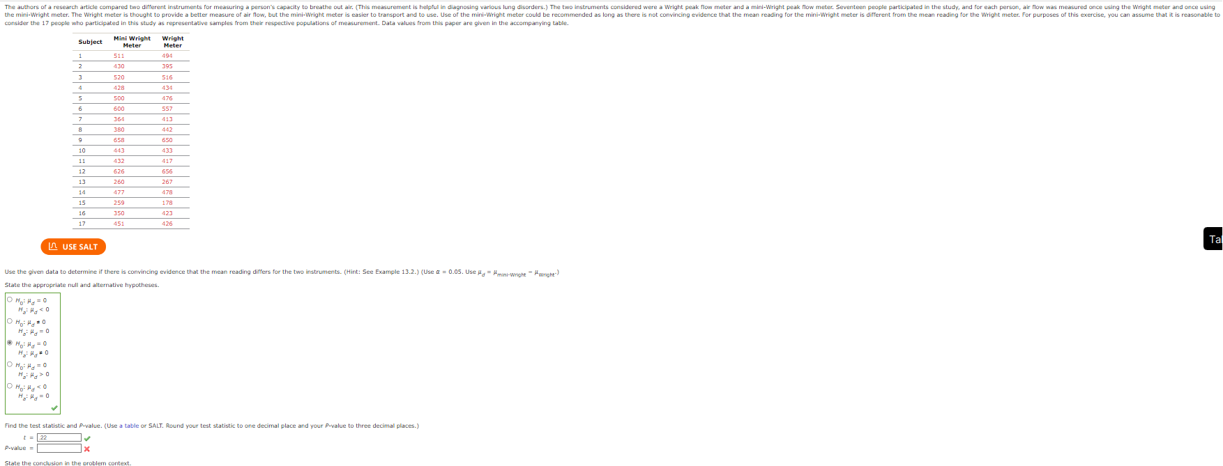 Solved Find the test statistic and P-value. (Use a table or | Chegg.com