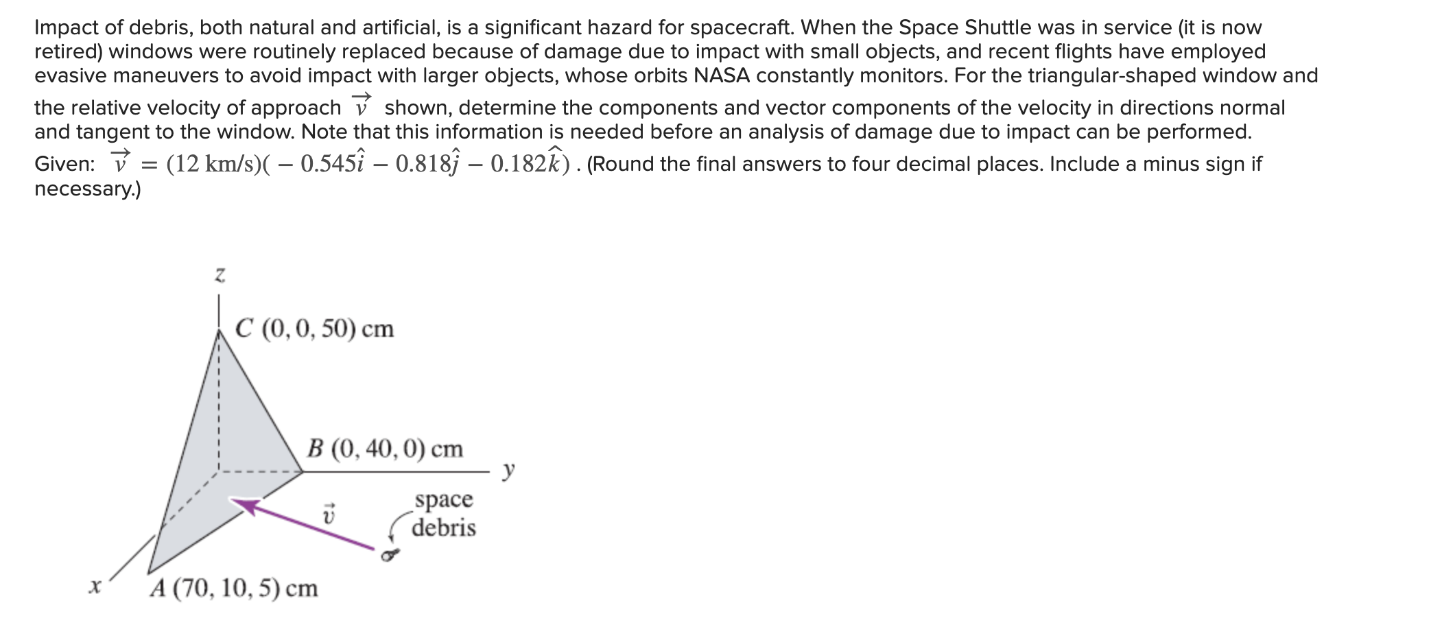 The vector component of the velocity in the normal | Chegg.com