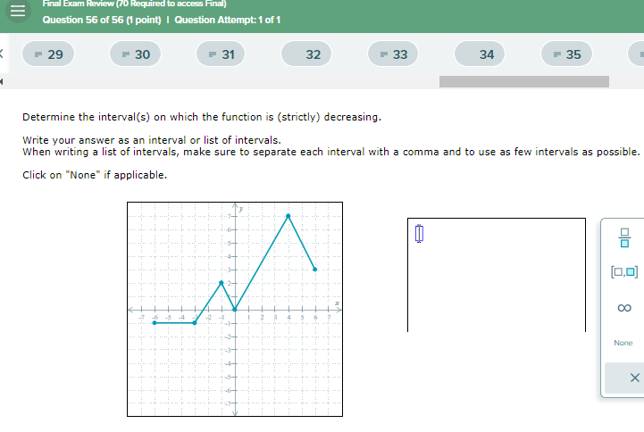 Solved Determine the interval(s) ﻿on which the function is | Chegg.com