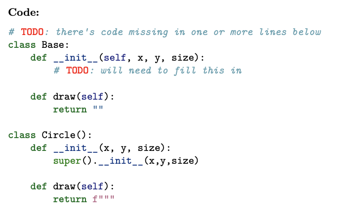 Solved Code Todo There S Code Missing In One Or More