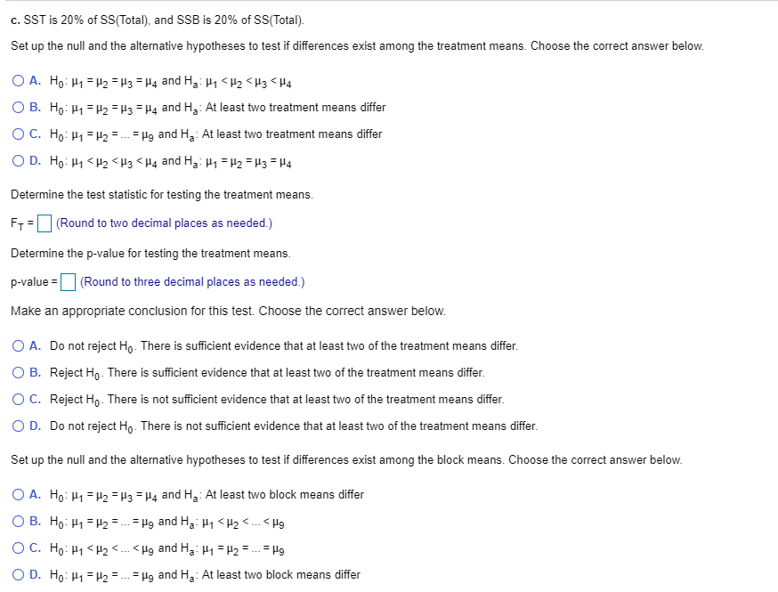 Solved Suppose An Experiment Utilizing A Randomized Block
