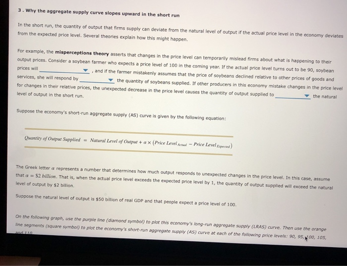 Solved 3. Why the aggregate supply curve slopes upward in | Chegg.com