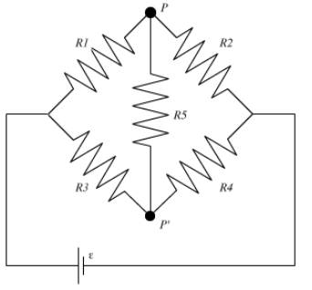 Solved Five resistors with resistance R1 = 5.00 Ω, R2 = 6.00 | Chegg.com