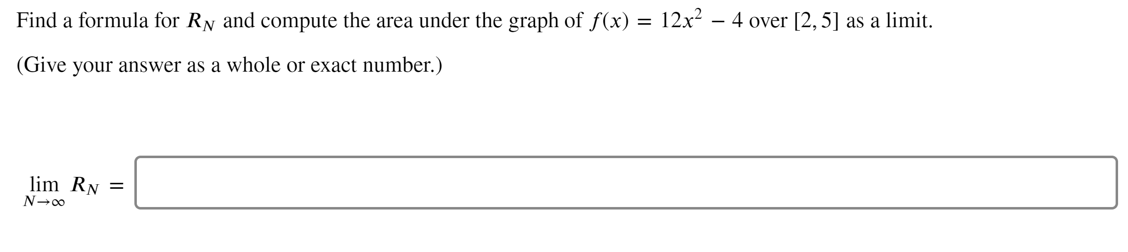 Solved Find a formula for Ry and compute the area under the | Chegg.com