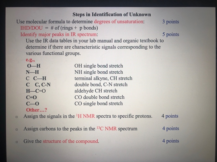 Solved Steps in Identification of Unknown Use molecular | Chegg.com