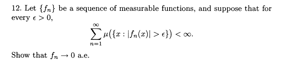 Solved Let {fn} Be a Sequence Of measurable Functions And