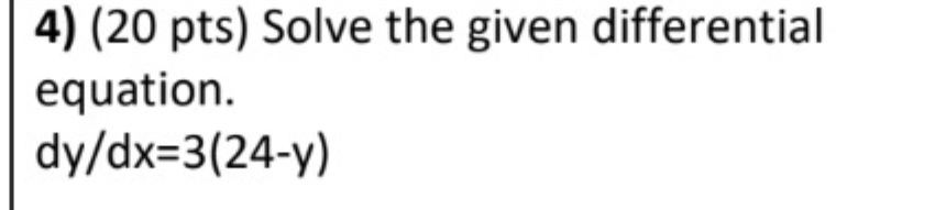 Solved (20 pts) Solve the given | Chegg.com Solved (20 pts) Solve the given | Chegg.com