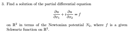 3. Find a solution of the partial differential | Chegg.com