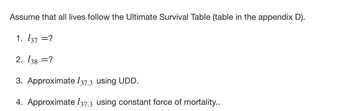 Appendix D. Tables Standard Select and Ultimate | Chegg.com