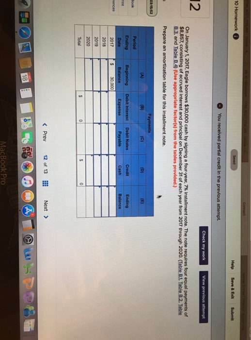 Solved 10 Homework Help Save & Exit Submit Check my work 12 | Chegg.com