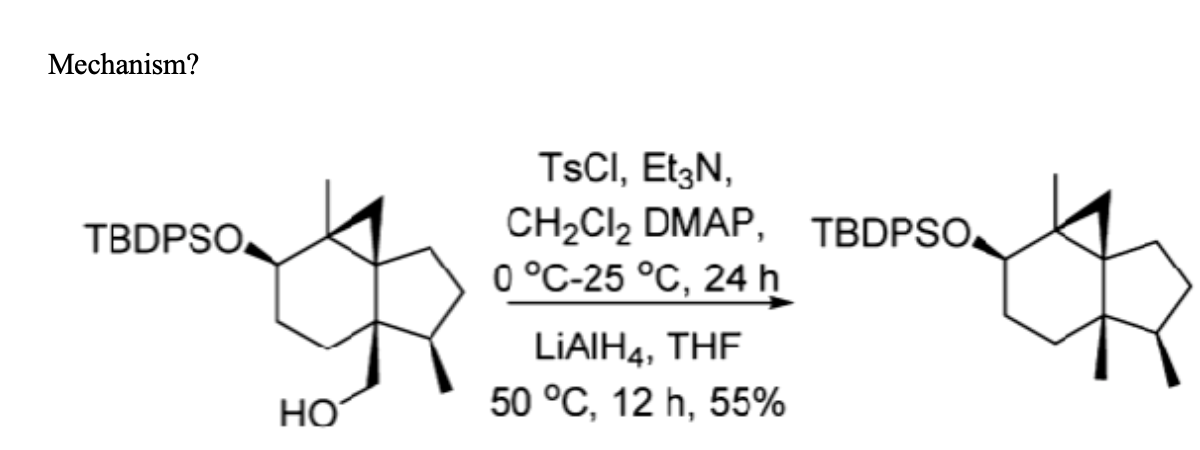Solved Mechanism? TBDPSO TSCI, Etz, CH2Cl2 DMAP, TBDPSO. 0 | Chegg.com
