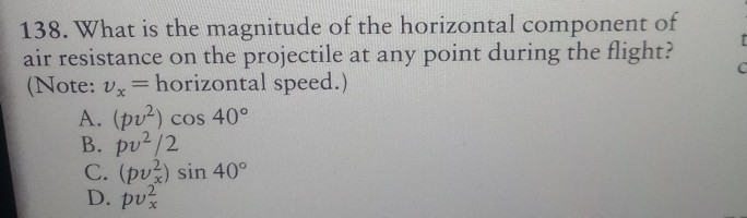 Solved The study of the flight of projectiles has many | Chegg.com