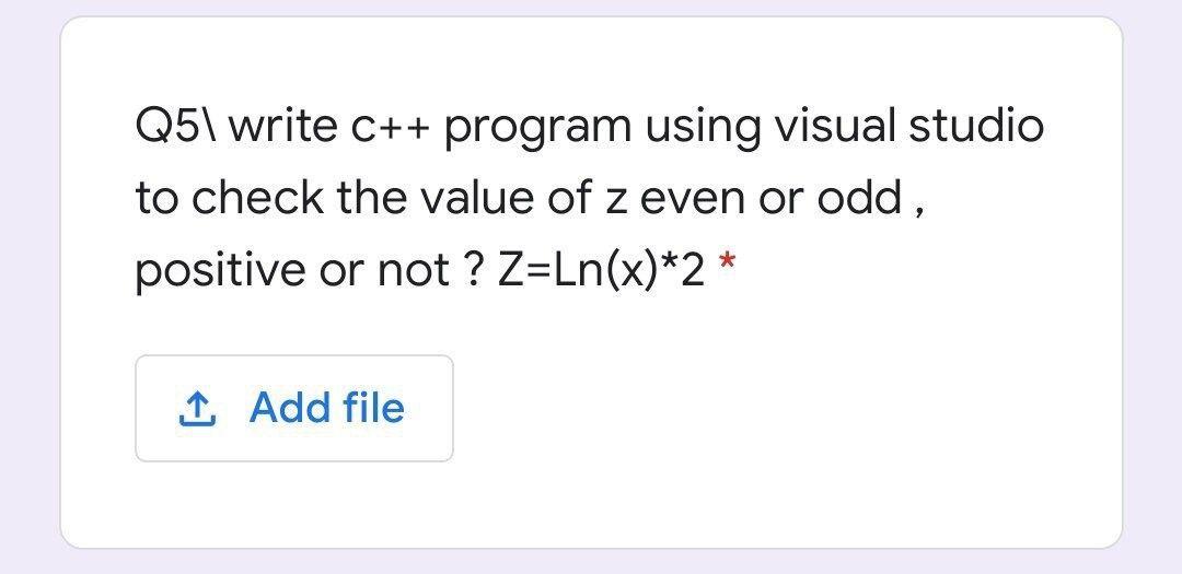 Solved Q51 write C++ program using visual studio to check | Chegg.com