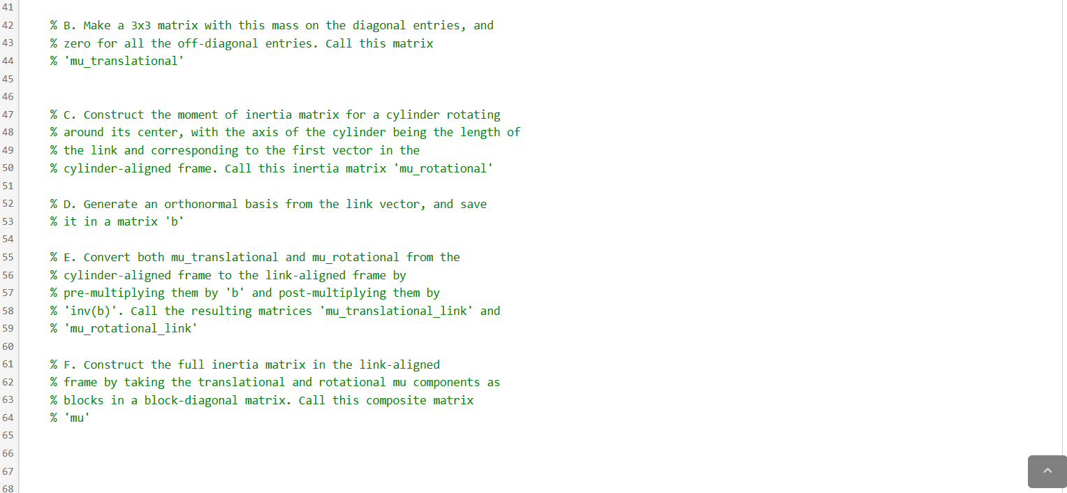 Solved Calculate the inertia matrix for a link whose | Chegg.com