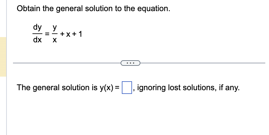 Solved Obtain the general solution to the | Chegg.com