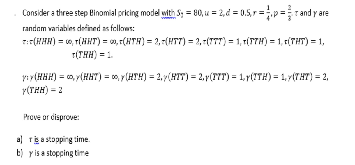 . Consider a three step Binomial pricing model with | Chegg.com