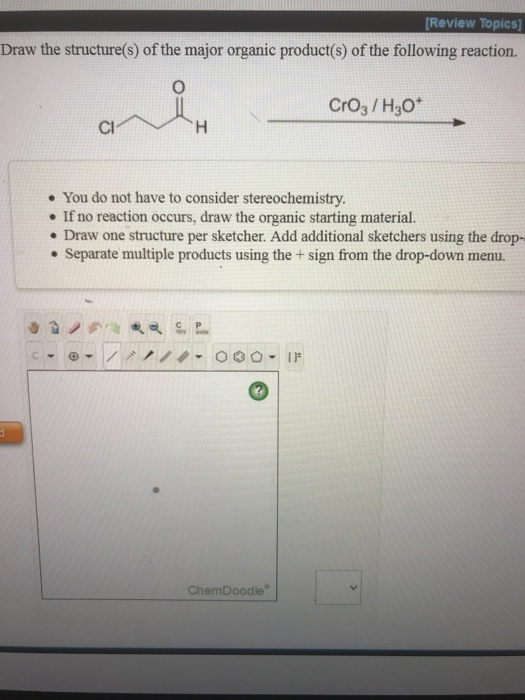 Solved Review Topics] Draw the structure(s) of the major | Chegg.com
