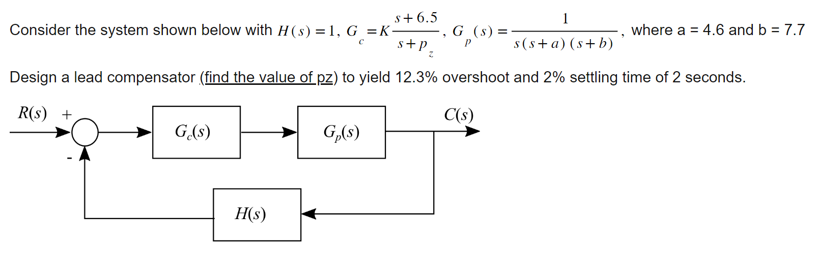 Consider the system shown below with | Chegg.com