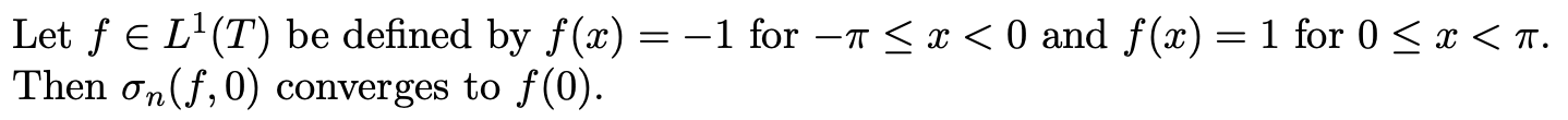 Solved Let f e Ll(T) be defined by f(x) = -1 for – 5 x