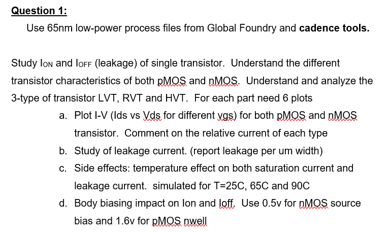 Solved (Show me the solution and provide the cadence tools | Chegg.com