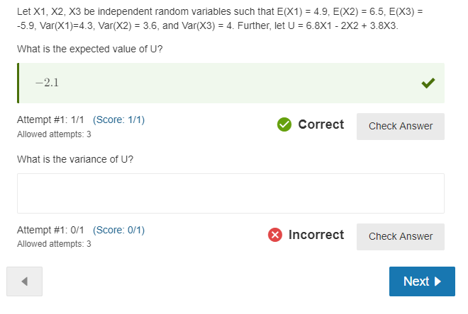 Solved Let X1,X2,X3 be independent random variables such | Chegg.com