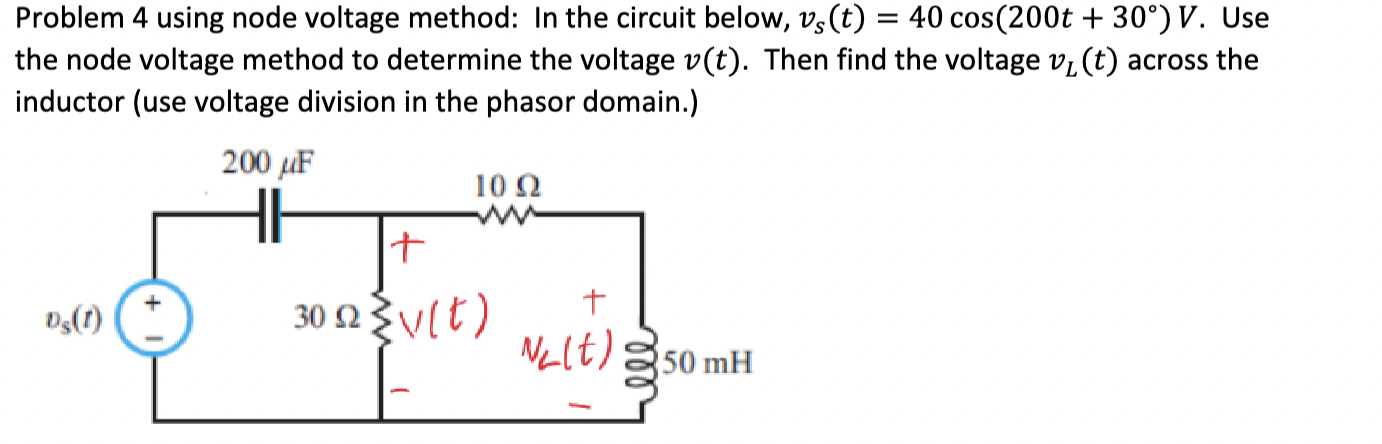 Solved Problem 4 using node voltage method: In the circuit | Chegg.com