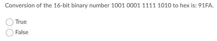 Solved Conversion of the 16-bit binary number 1001 0001 1111 | Chegg.com
