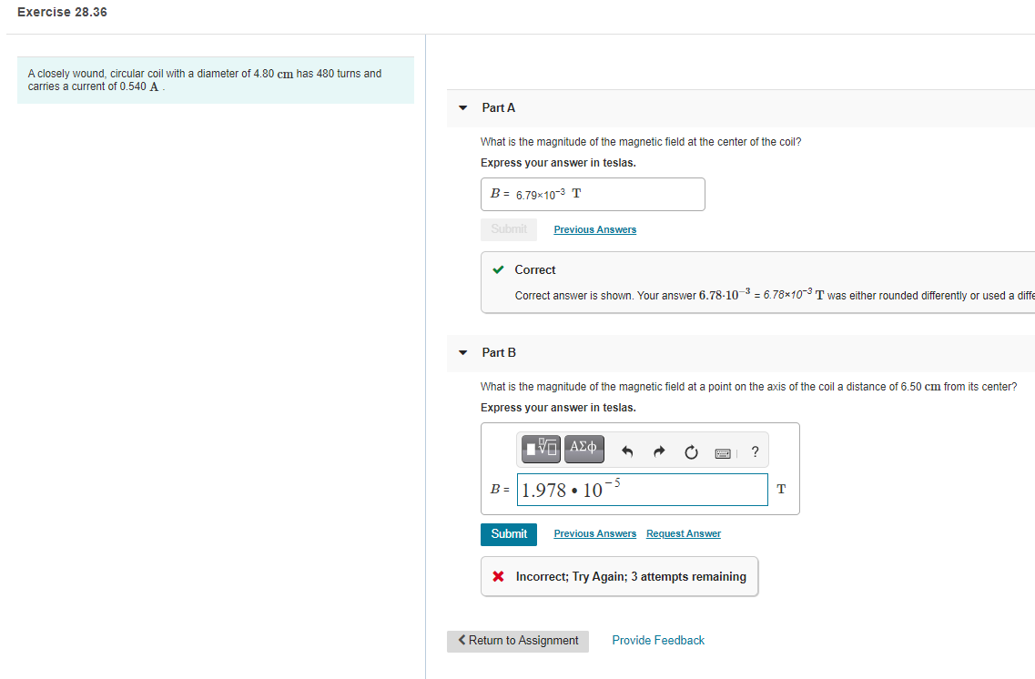 Solved Exercise 28.36 A closely wound, circular coil with a | Chegg.com