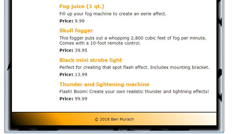 Solved Web design 8P7 - Halloween Using a Flexible Box | Chegg.com