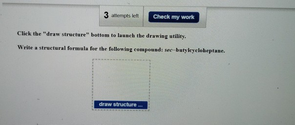 Solved 3 attempts left Check my work Click the "draw | Chegg.com