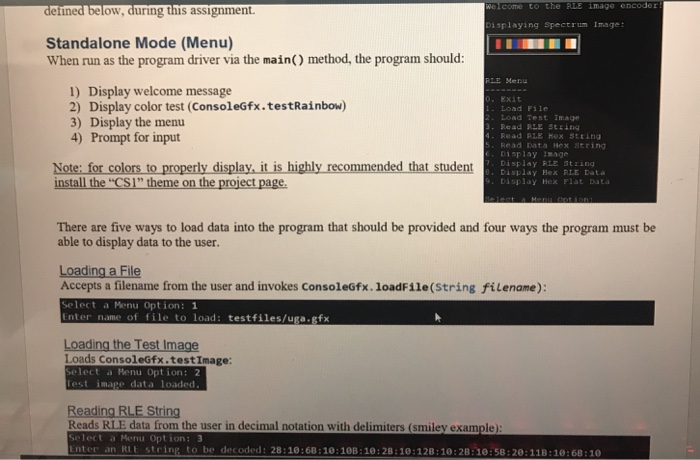 Solved P2: RLE with Images Overview In this project students | Chegg.com