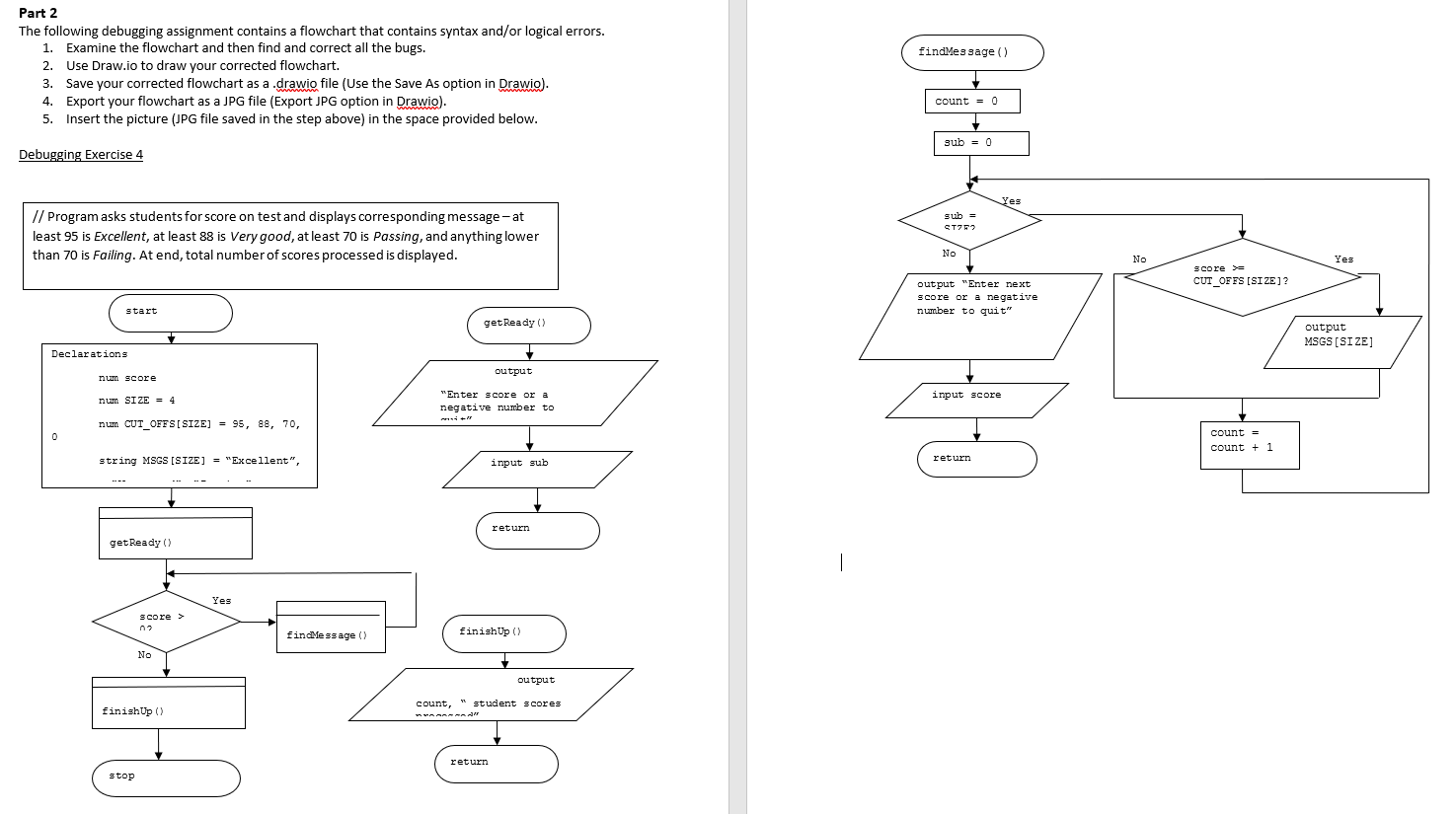 Solved FindMessage Part 2 The Following Debugging Assi