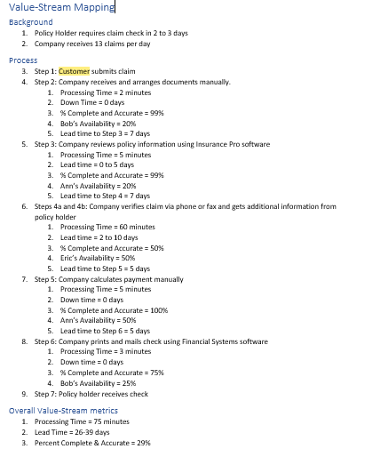 Solved Draw a current state map based off of the below value | Chegg.com