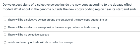 Solved Do we expect signs of a selective sweep inside the | Chegg.com