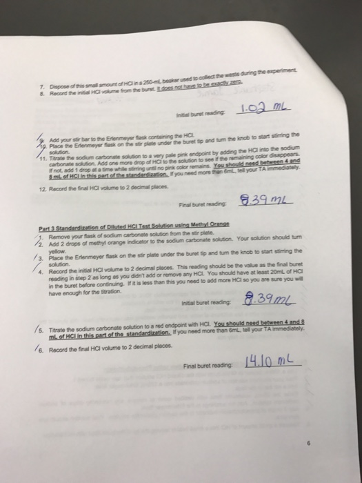 Solved Experimental Procedures and Data Sheet Name: | Chegg.com