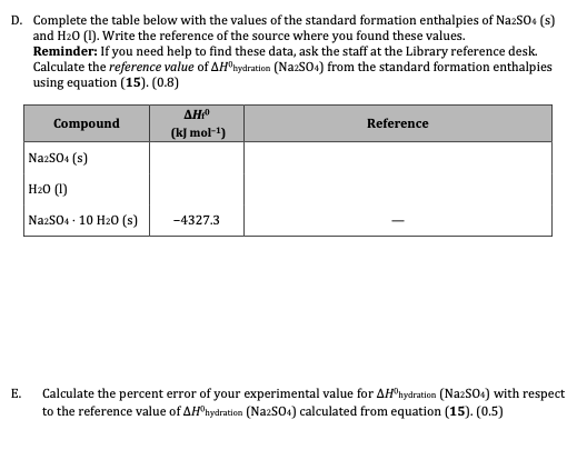 Solved \begin{tabular}{|l|rr|} \hline Volume of water & 100 | Chegg.com
