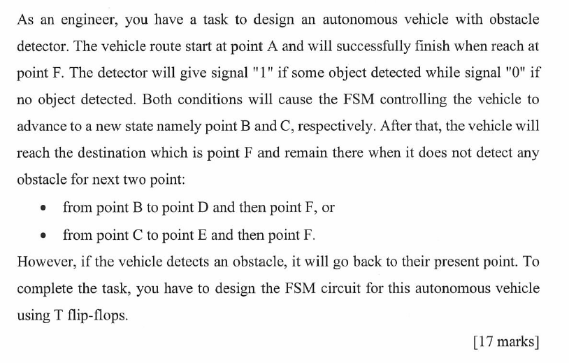 Solved As an engineer, you have a task to design an | Chegg.com