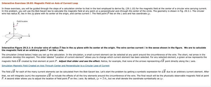 Solved Interactive Exercises 29.03: Magnetic Field on Axis | Chegg.com