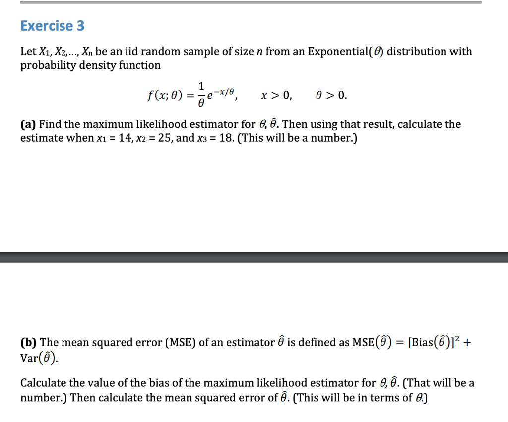 Solved Let X1,X2,…,Xn be an iid random sample of size n from | Chegg.com