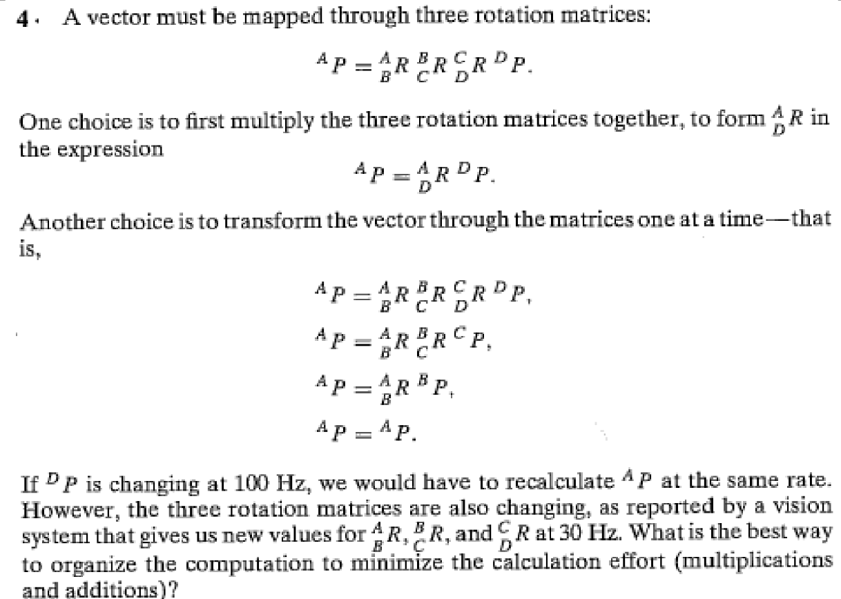 4. A vector must be mapped through three rotation | Chegg.com