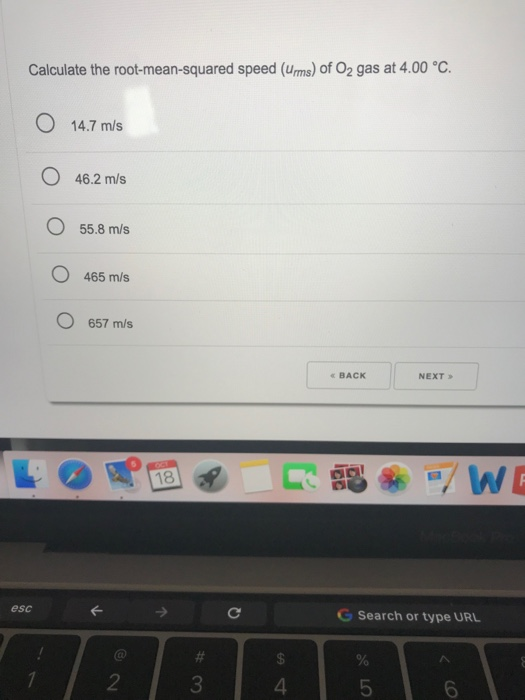 Solved Calculate the root-mean-squared speed (ums) of 02 gas | Chegg.com