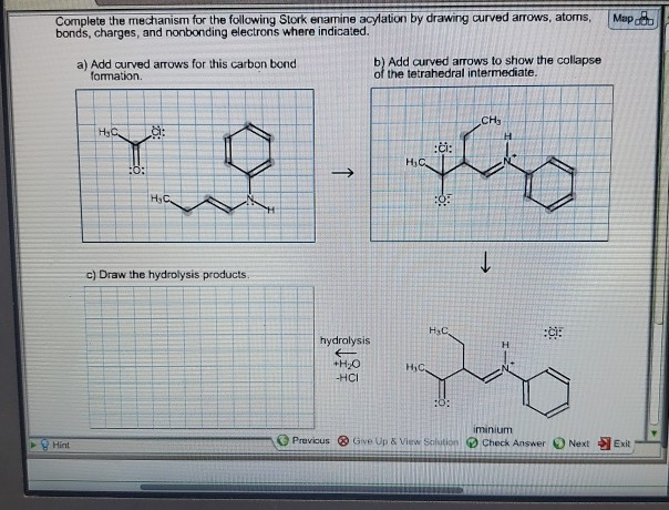Solved Map Complete the mechanism for the following Stork | Chegg.com