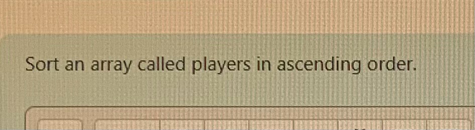 Solved Create an array named games that has a range of | Chegg.com
