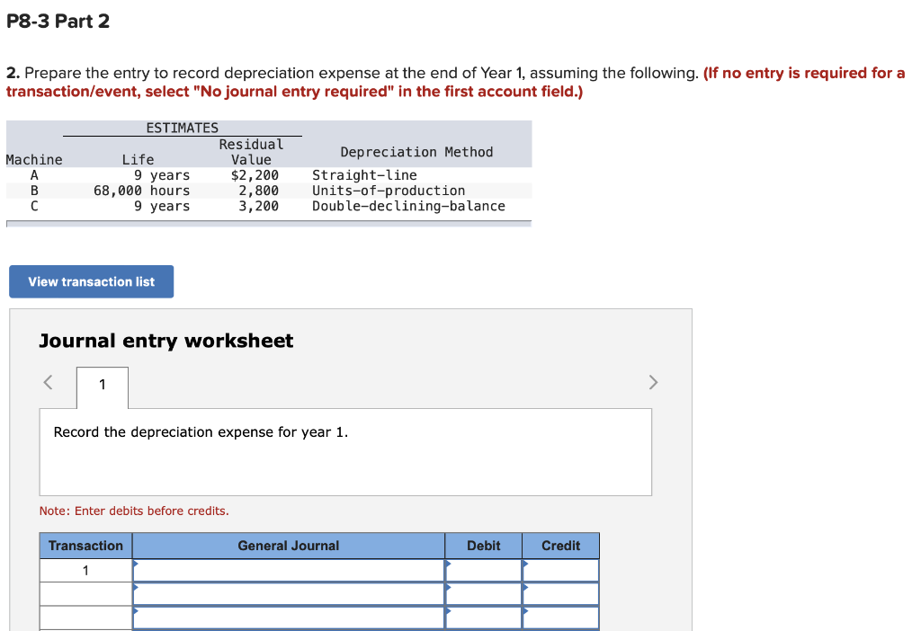 [Solved]: Required information P8-3 (Algo) Computing the A