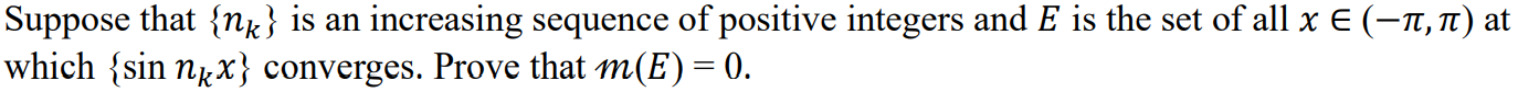 Solved Suppose that {nk} is an increasing sequence of | Chegg.com