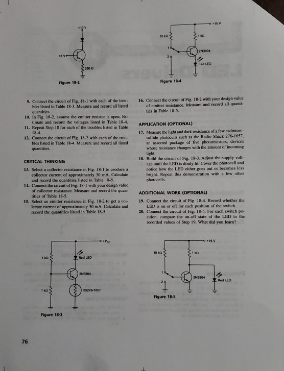 Solved Experiment LED Drivers The simplest way to use a | Chegg.com