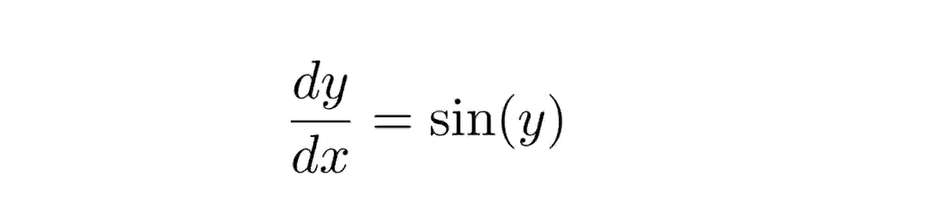 dydx=sin(y) ﻿can you help me sketch the general | Chegg.com