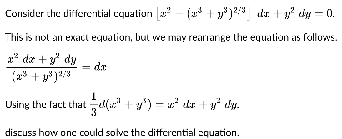Solved Consider the differential equation | Chegg.com