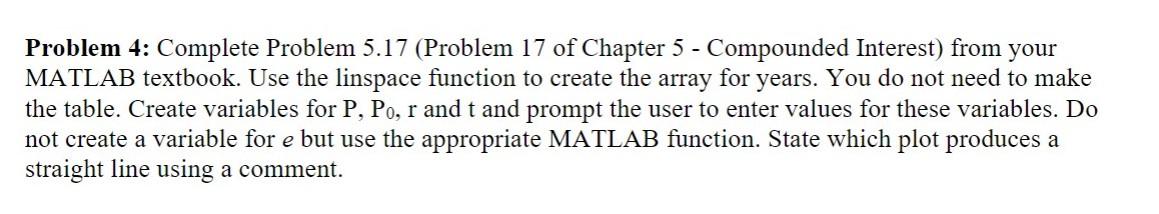 Solved Problem 4: Complete Problem 5.17 (Problem 17 of | Chegg.com