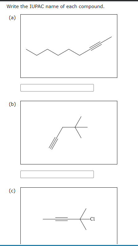 Solved Write the IUPAC name of each compound. | Chegg.com